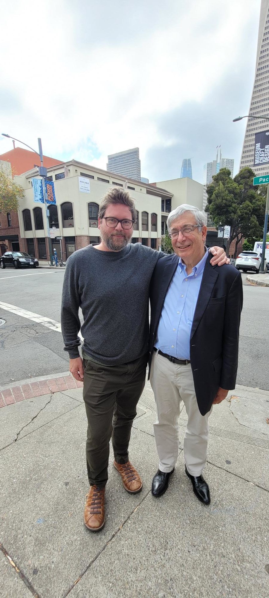 Rector Rick Trainow with Biz Stone 2 - Exeter College